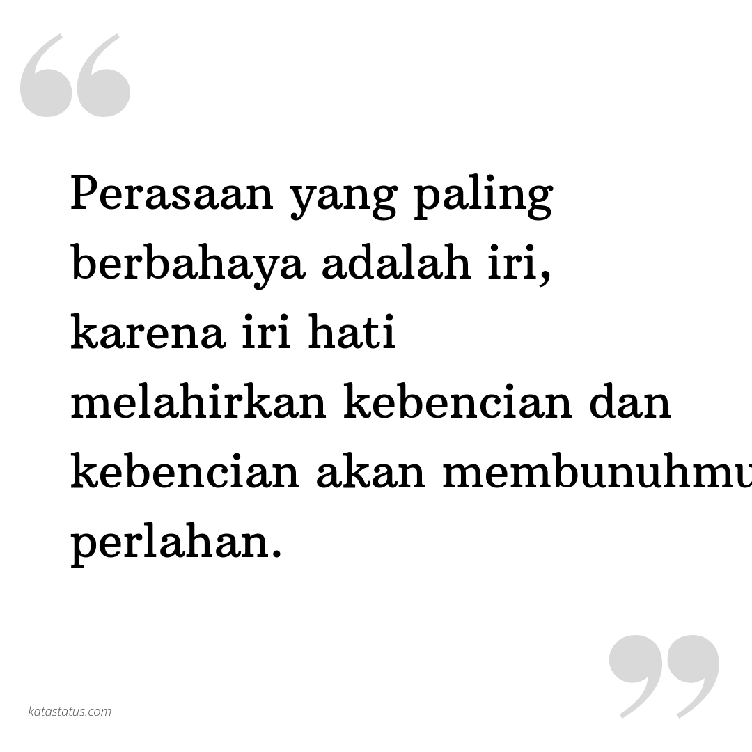 28+ Kata Kata Mutiara Tentang Iri Hati